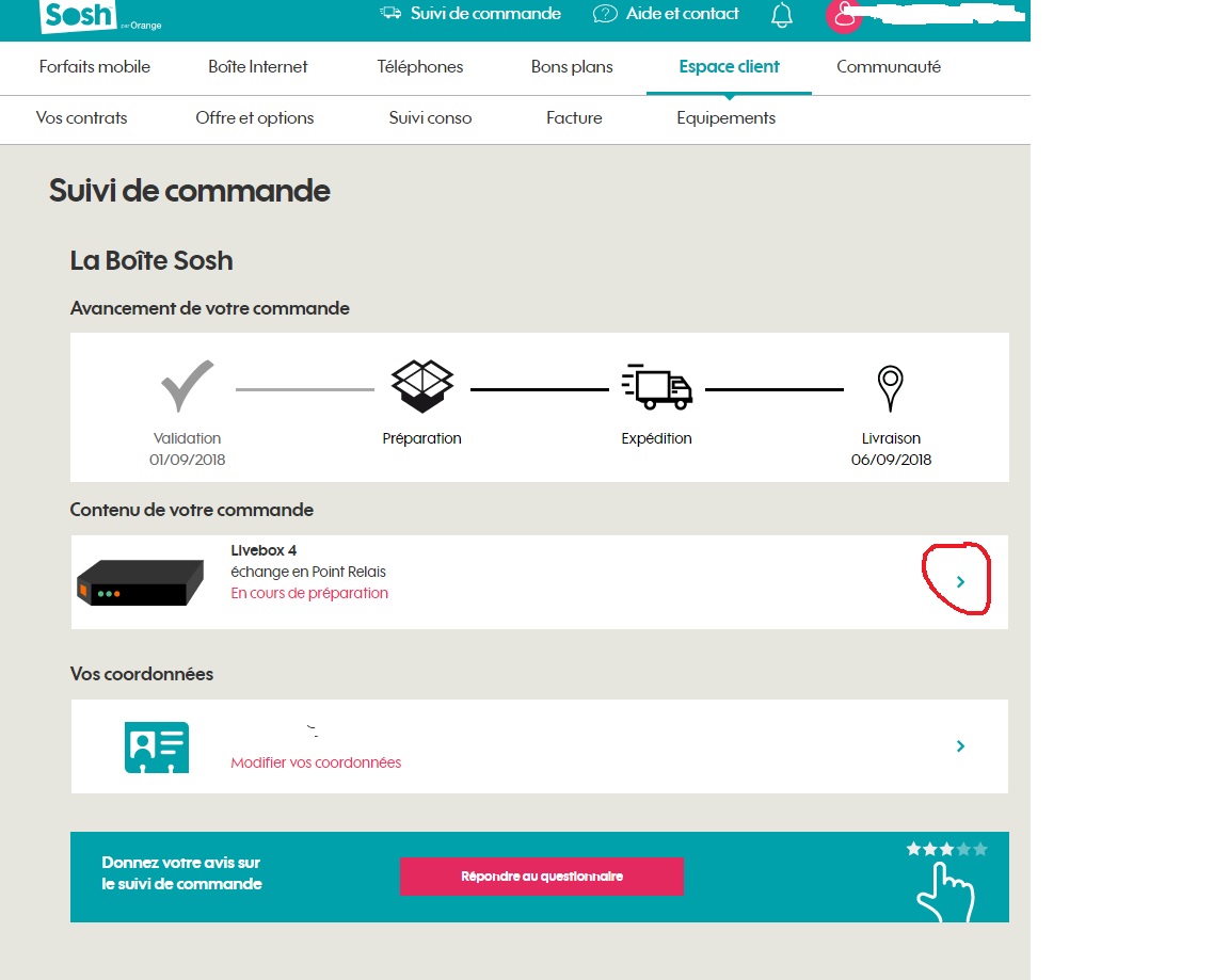 Résolu : livraison livebox 4 à domicile - Communauté Sosh