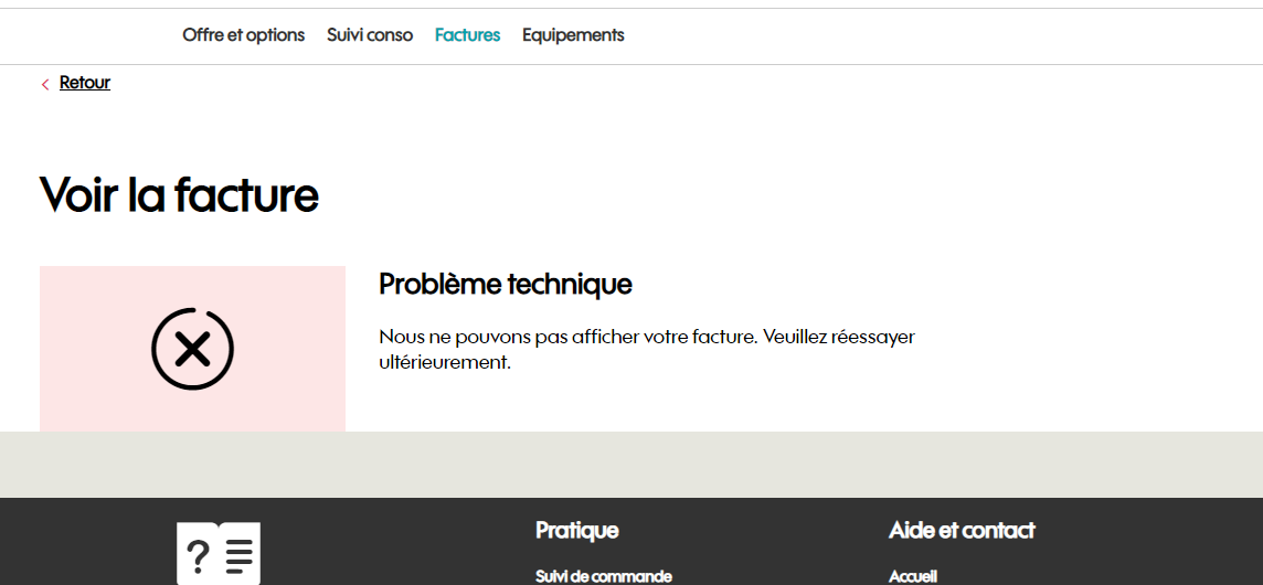 pouvoir accéder à ma facture depuis le site intern... - Communauté Sosh