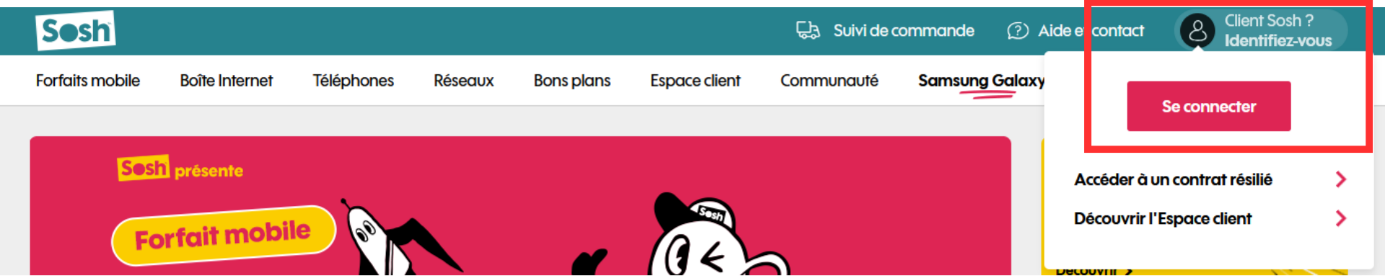 Résolu : accéder à mon espace client - Communauté Sosh