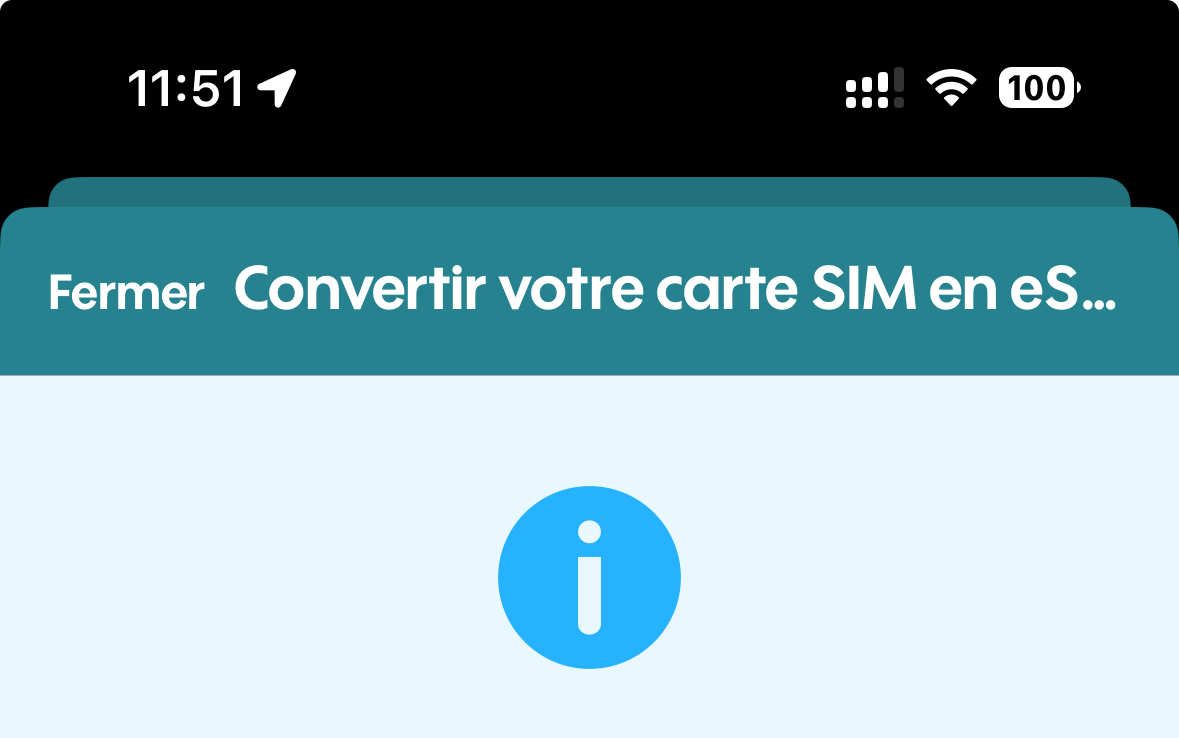 10€ facturé pour un transfert de eSIM qui devrait ... - Page 2 - Communauté Sosh