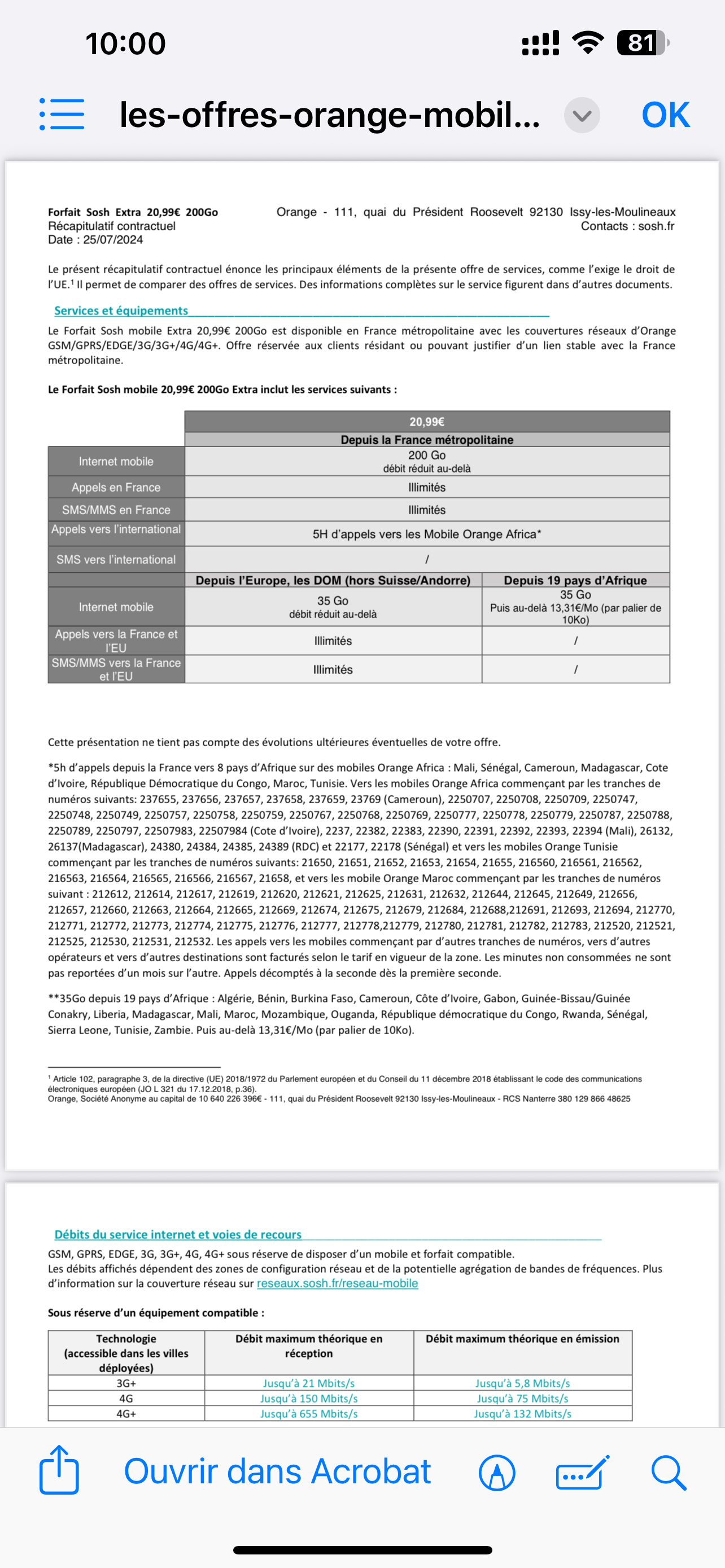Résolu : Forfait sosh extra 200 g ne marche pas - Communauté Sosh