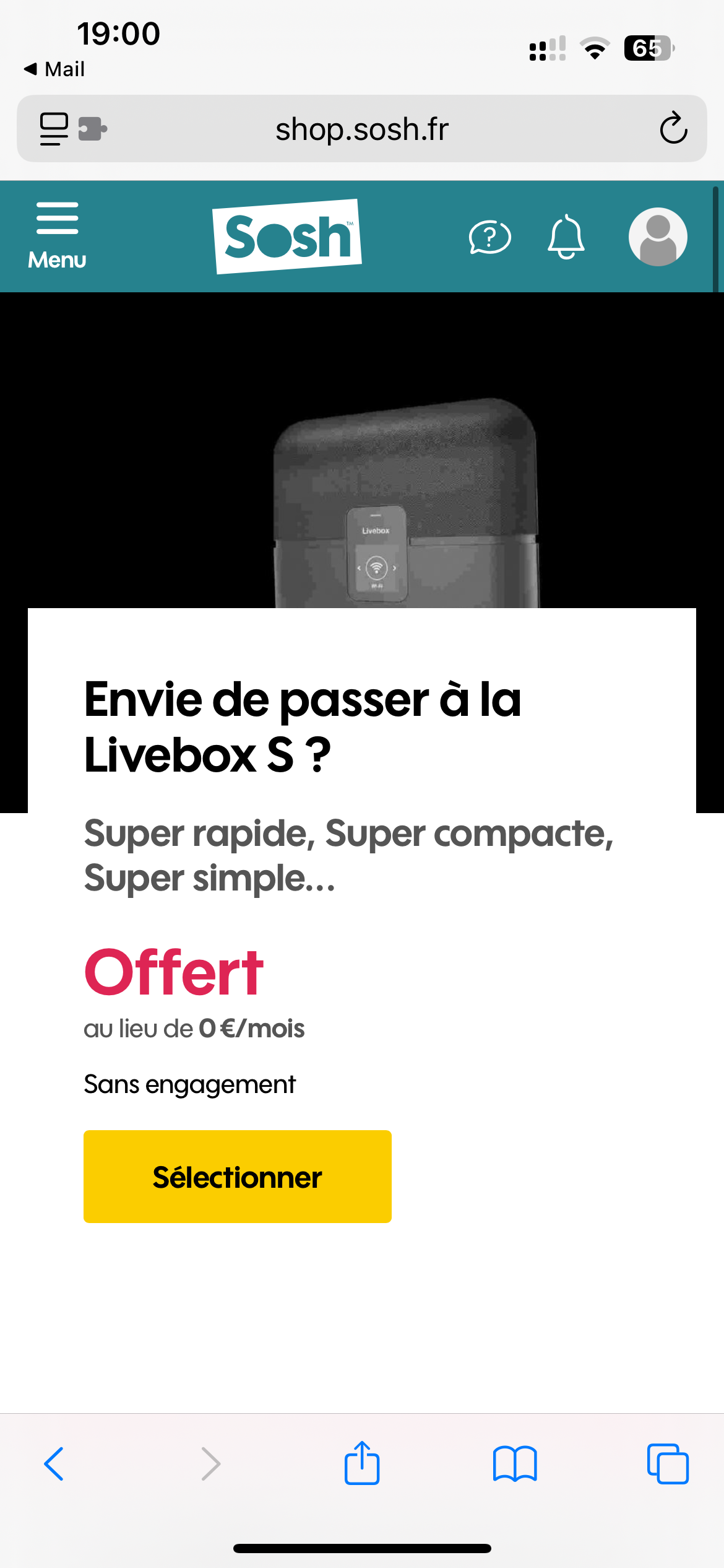 Résolu : Livebox s dispo chez sosh, changement possible pou... - Page 3 ...