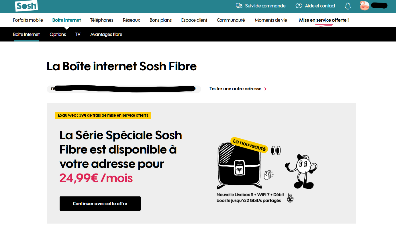 Résolu : Livebox s dispo chez sosh, changement possible pou ...