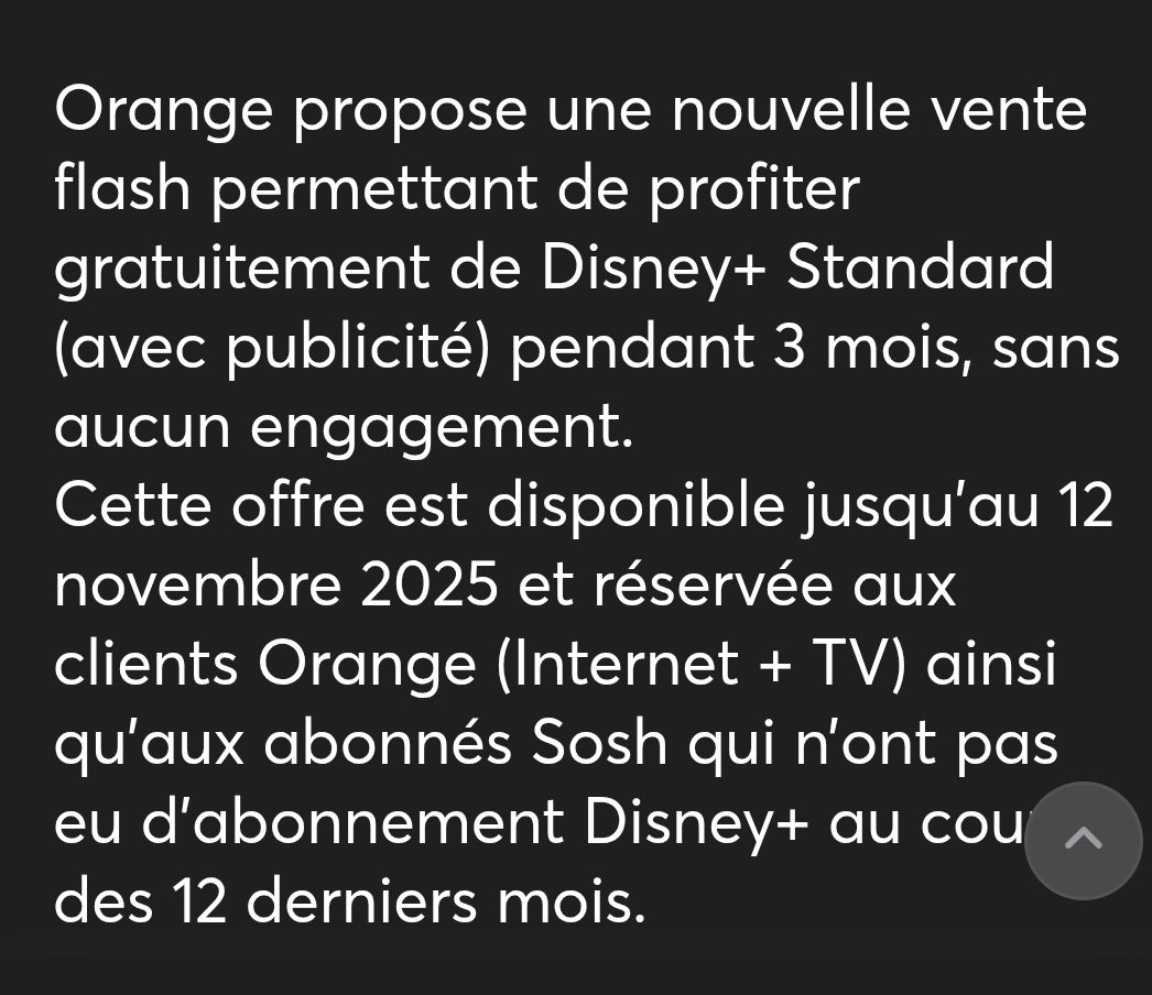 Résolu : Facturation Disney+ - Communauté Sosh