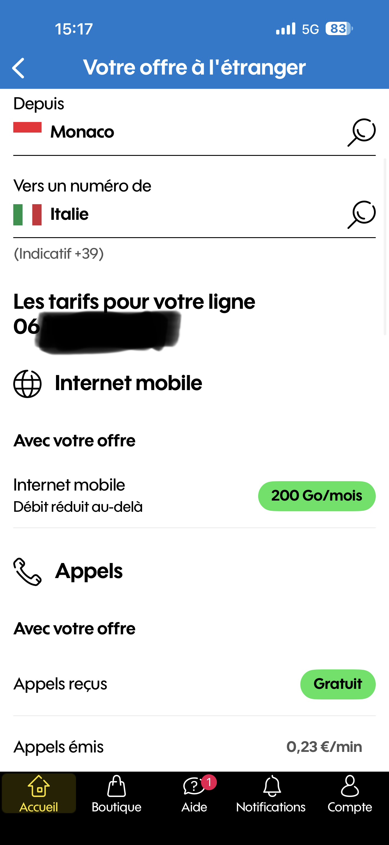 forfait à Monaco - Communauté Sosh